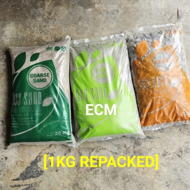 RECYCLED NATURAL ECO SAND (1KG REPACKED) COARSE SAND/ FINE SAND/ 3/4 ...