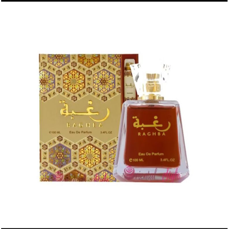 Raghba perfume (Oud) 100ML🌟 Original Lattafa 3D Sticker 🌟 | Shopee Malaysia