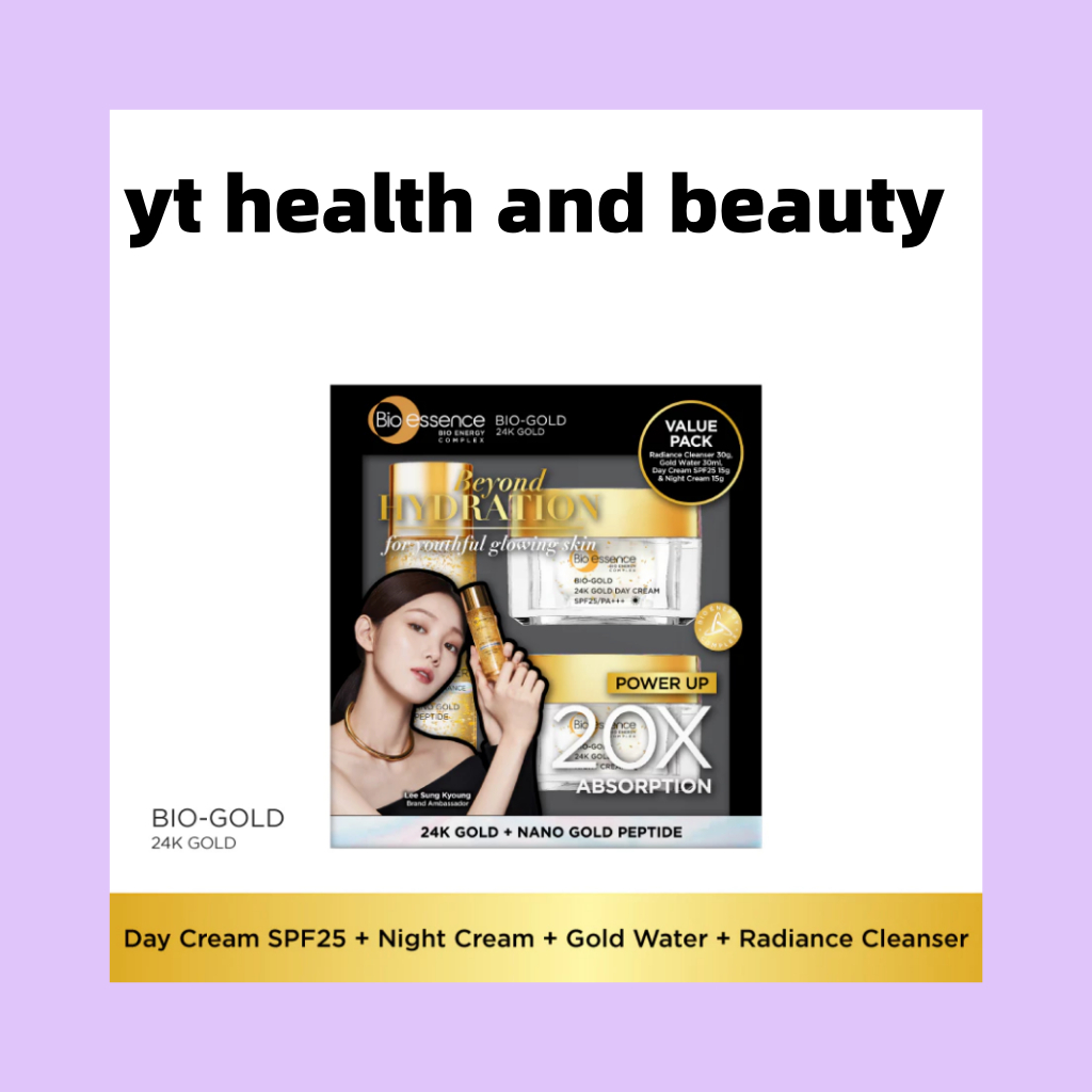 Bio-essence Bio-Gold 24K Gold Miniature Pack (Gold Cleanser 30g+Gold ...