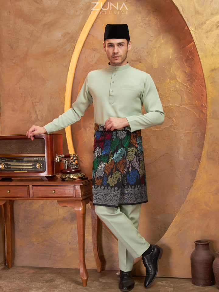 GREEN TEA / SOFT GREEN | Baju Melayu Kingsman series (Cekak Musang) by ...