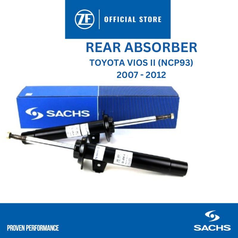 SACHS Shocks Absorber Rear Set Toyota Vios NCP93 2007-2012 319 620 ...