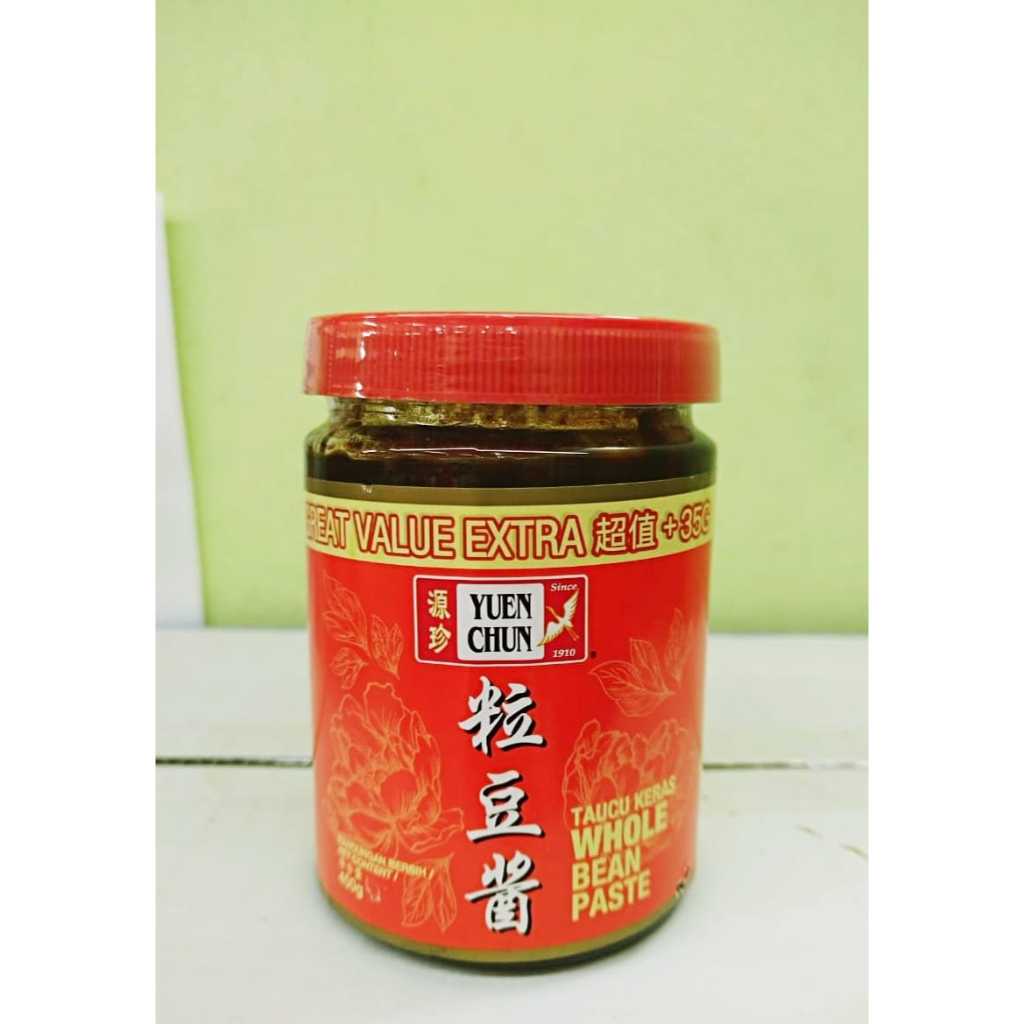 [100% HALAL] Yuen Chun Cap Datuk Taucu Whole Bean Paste 福禄寿粒豆酱 450g ...