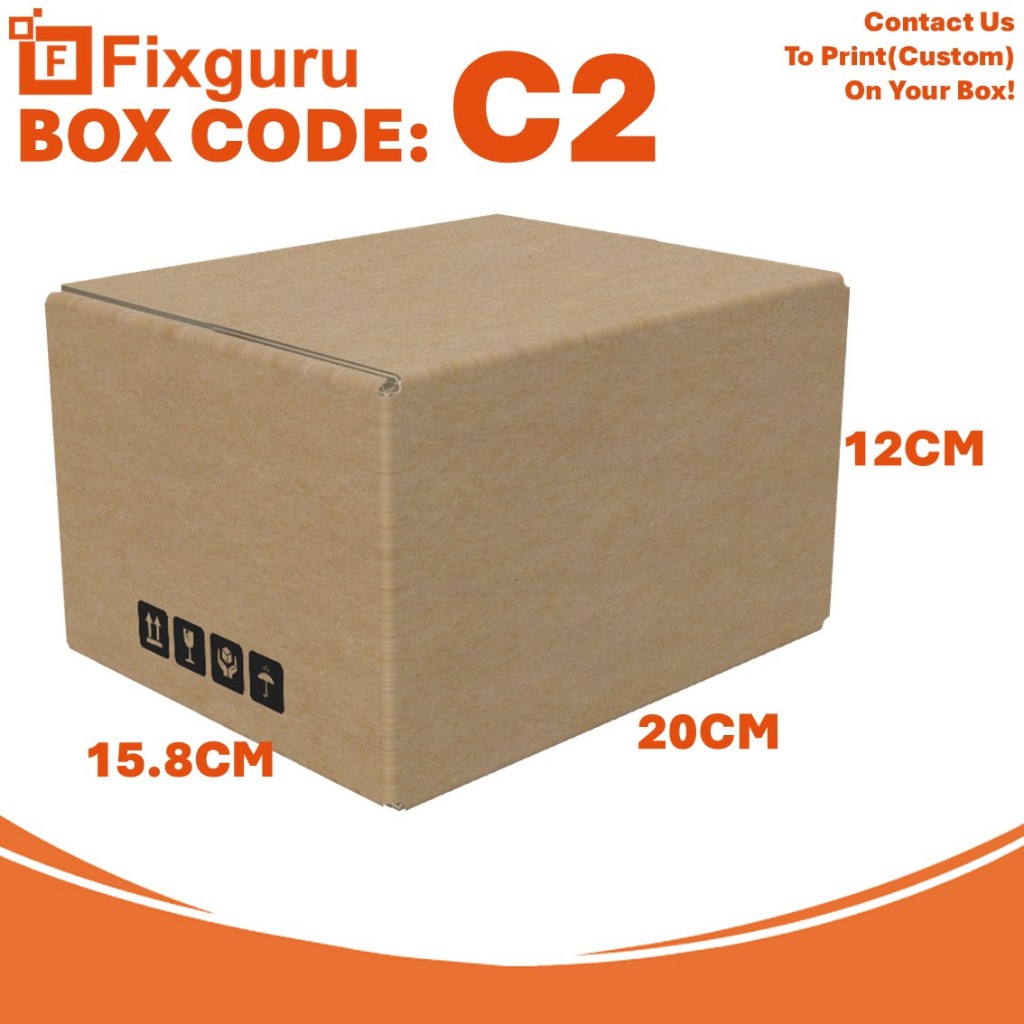 Fixguru - C2 20x15.8x12cm Carton Box Moving Box Storage Box Packing Box ...