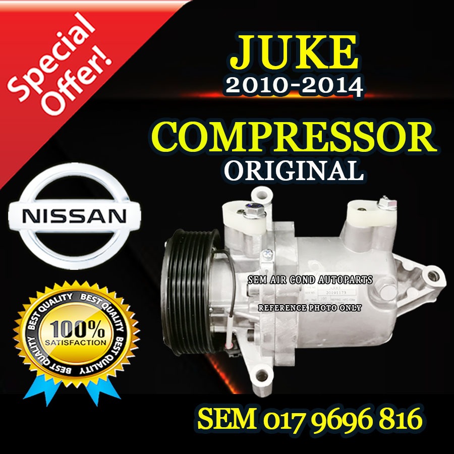 NISSAN JUKE 2010-2014 YEAR ORIGINAL COMPRESSOR/ KOMPRESOR (CAR AIRCOND SYSTEM) | Shopee Malaysia