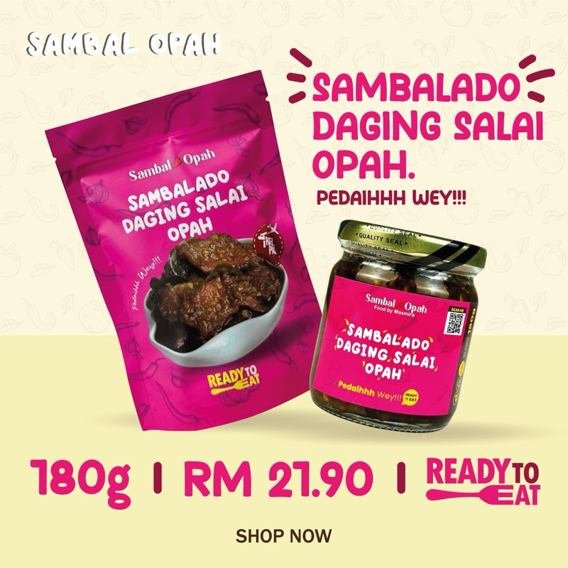 Sambalado Daging Salai Opah | Sambal Opah Food by Masmira | Sambal ...