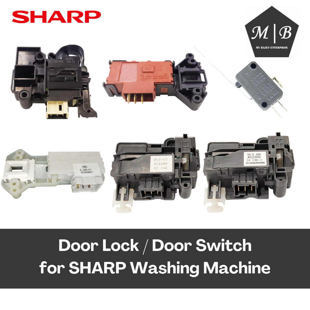 [ 𝟏 𝐩𝐜 ] Door Switch / Lid Lock for SHARP Front Loading Washing Machine ...