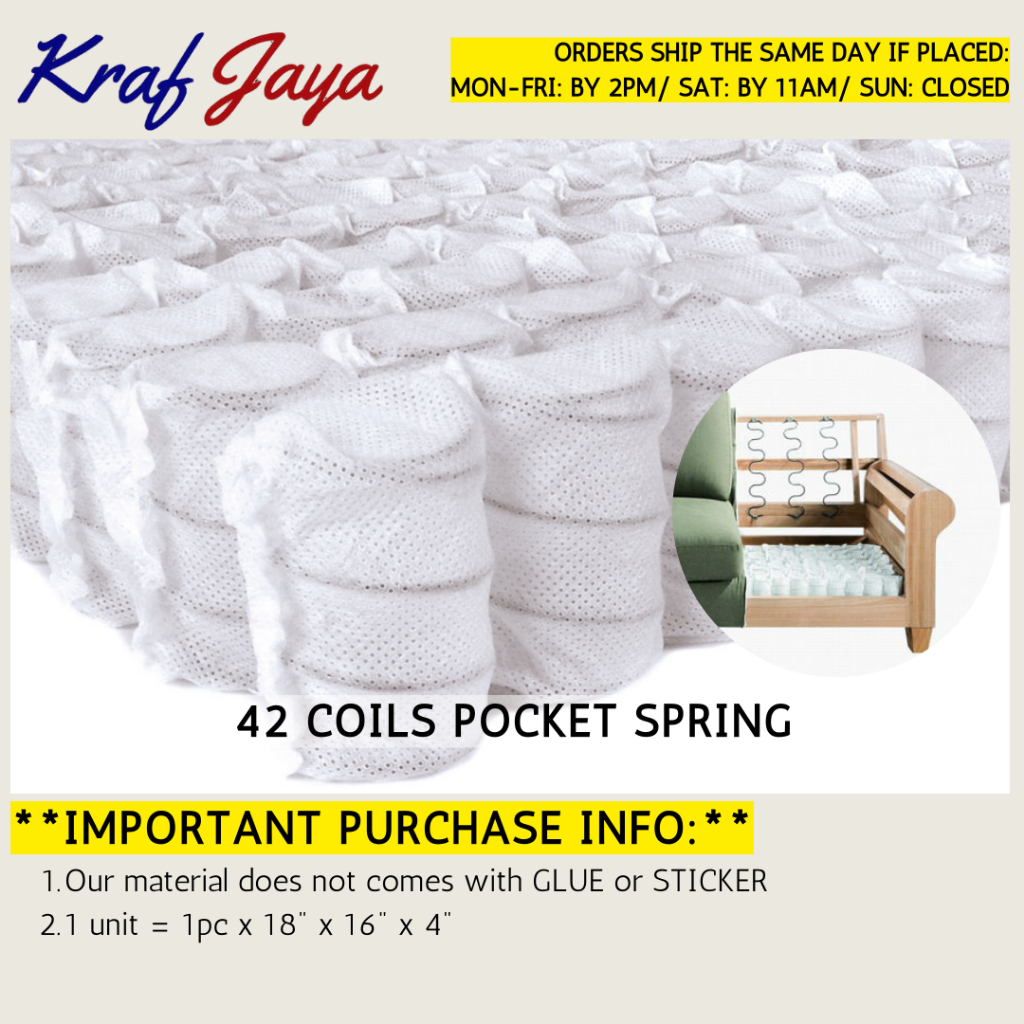 1PC Pocket Spring Sofa Upholstery Replacement Spring Coil Pocket ...