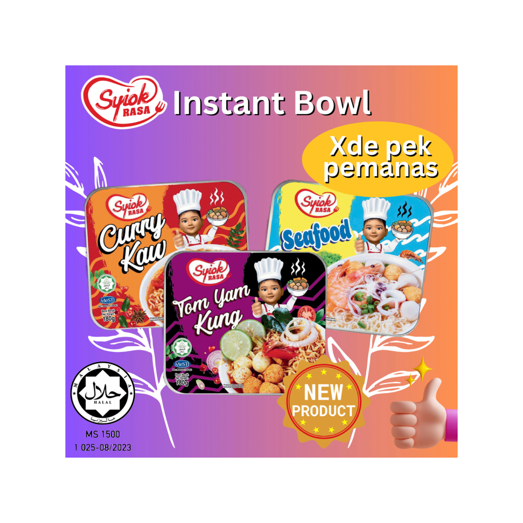 [HALAL] Syiok Rasa Flavour Instant Bowl - (5 pcs Fish Ball) | Shopee ...