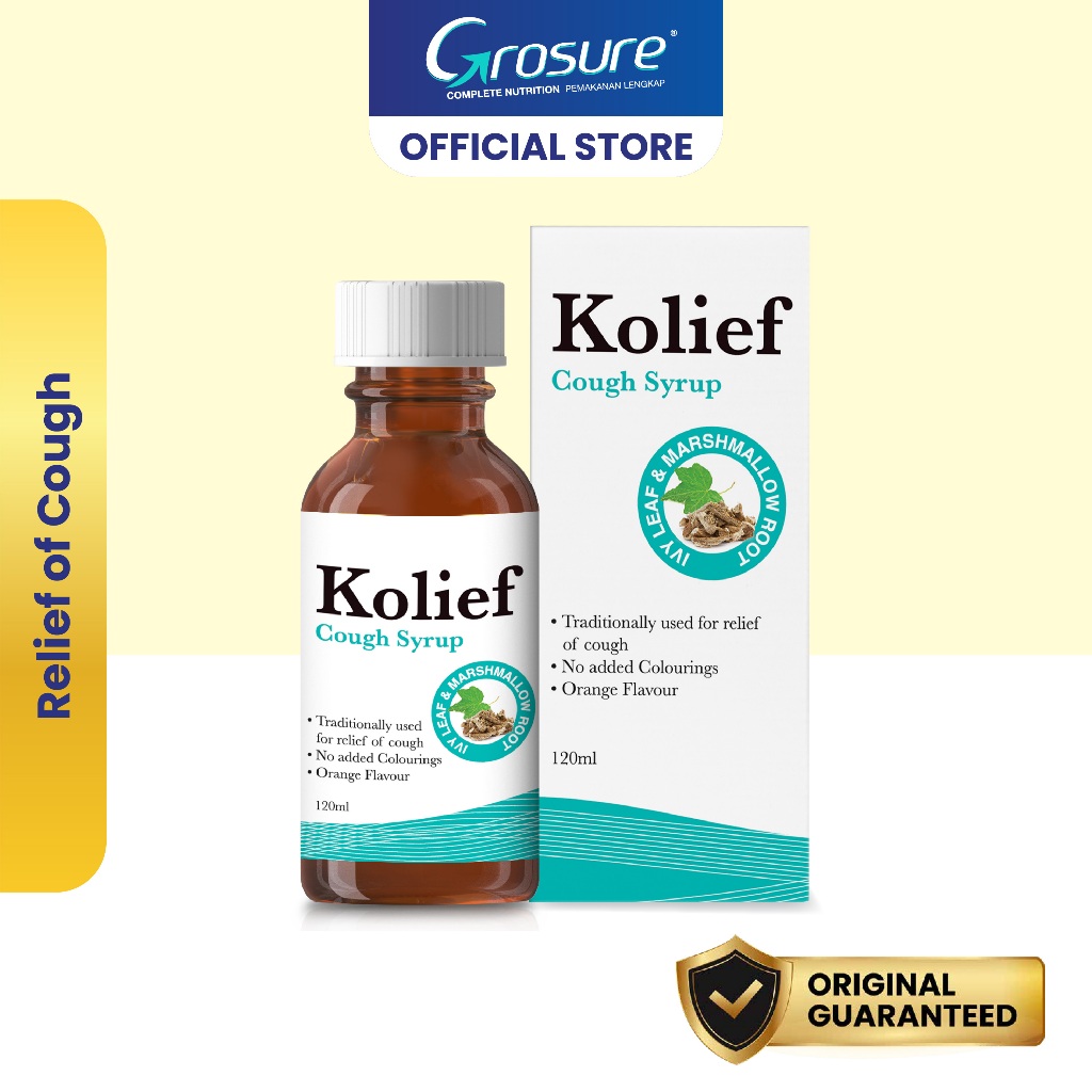 EquaLive Kolief Cough Syrup Orange Flavor (120ml) | Shopee Malaysia
