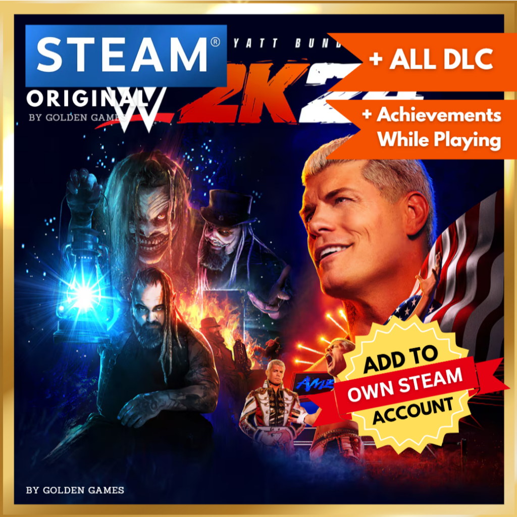WWE 2K24 𝗢𝗪𝗡 𝗦𝗧𝗘𝗔𝗠 𝗔𝗖𝗖𝗢𝗨𝗡𝗧 + All DLC | Pc Game | Steam Game | Games ...