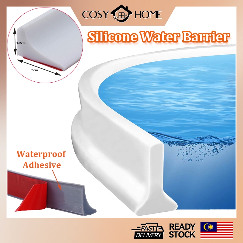 1M Kitchen Water Barrier Guard Self-adhesive Bathroom Water Strip ...