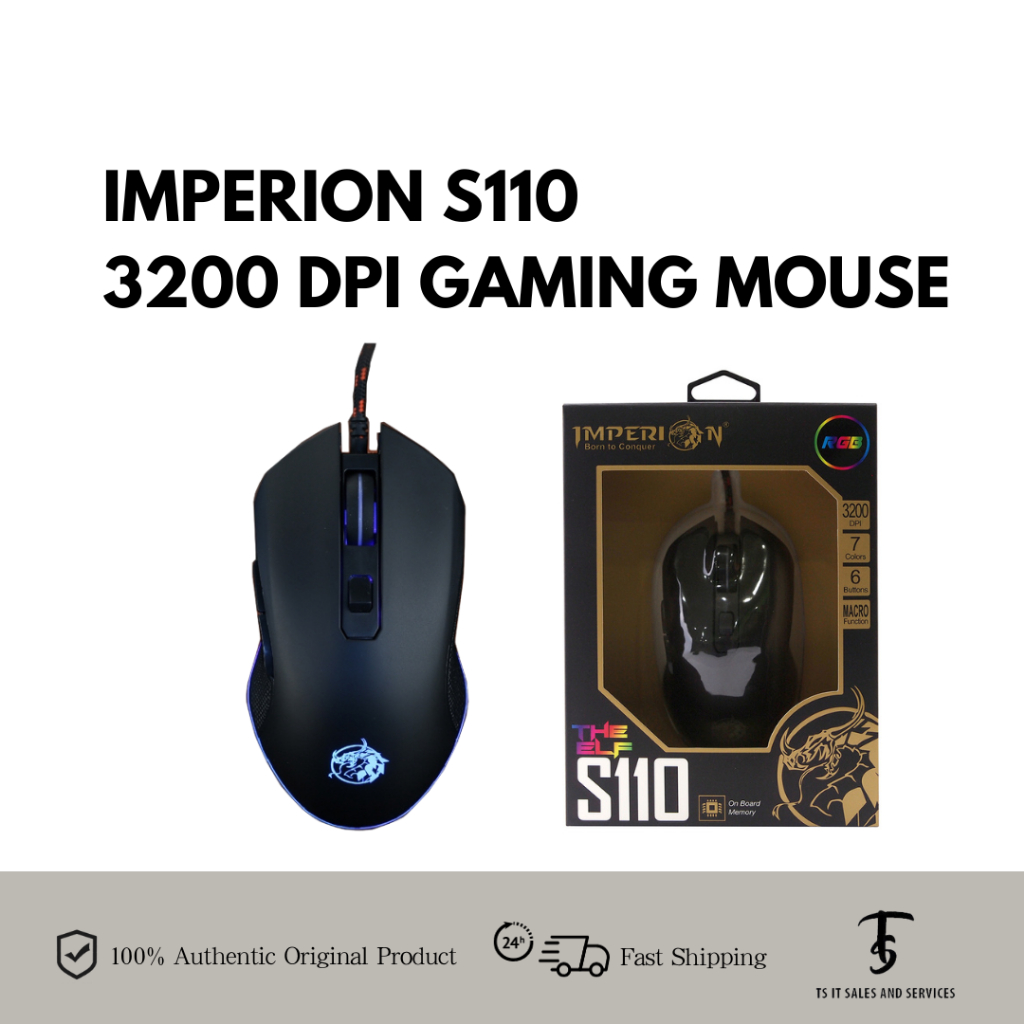 Imperion THE ELF S110 DPI 3200 Wired RGB Gaming Mouse (3200DPI ...