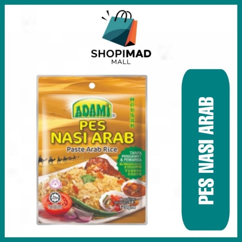 PES NASI ARAB ADAMI 120GM | NASI ARAB PASTE | COOKING PASTE | Shopee ...