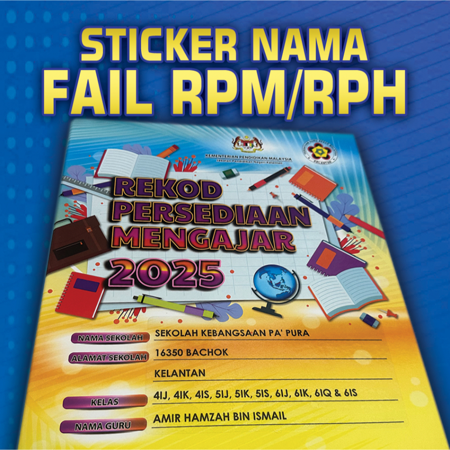 STICKER MAKLUMAT GURU - [2025] BUKU REKOD MENGAJAR / RANCANGAN MENGAJAR ...