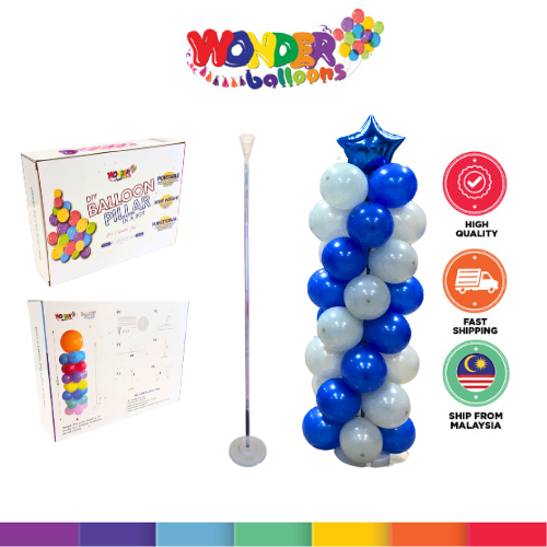1x Set Balloon Upright Column Base Kit - Balloon Column Base Set (1 ...