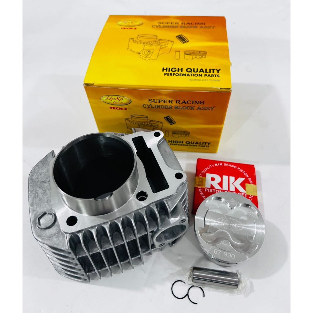 HPSP W125/W125-FI CYLINDER BLOCK RACING COMPLETE SET 68MM BODY+10MM ...