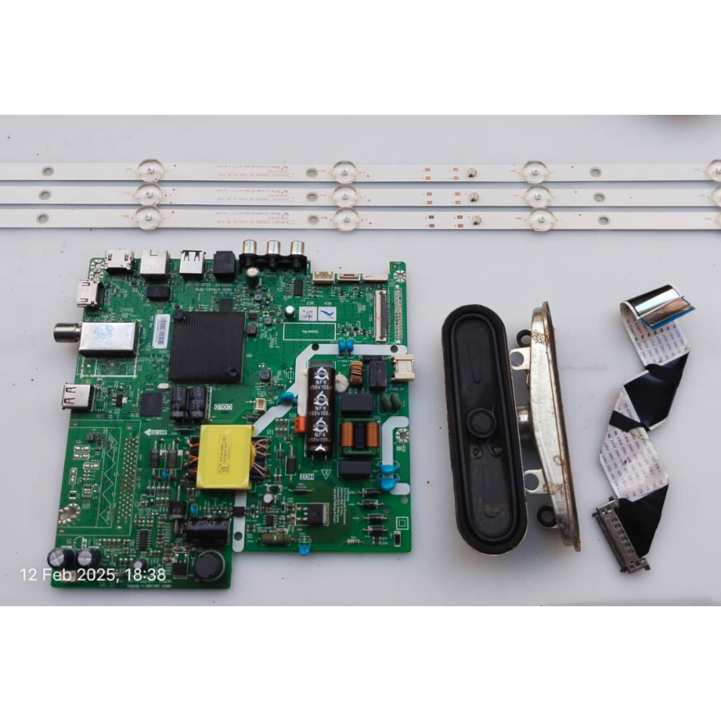 42STC6200 SKYWORTH 42" TV MAIN BOARD, RIBBON,WIFI CARD ,POWER BUTTON ...