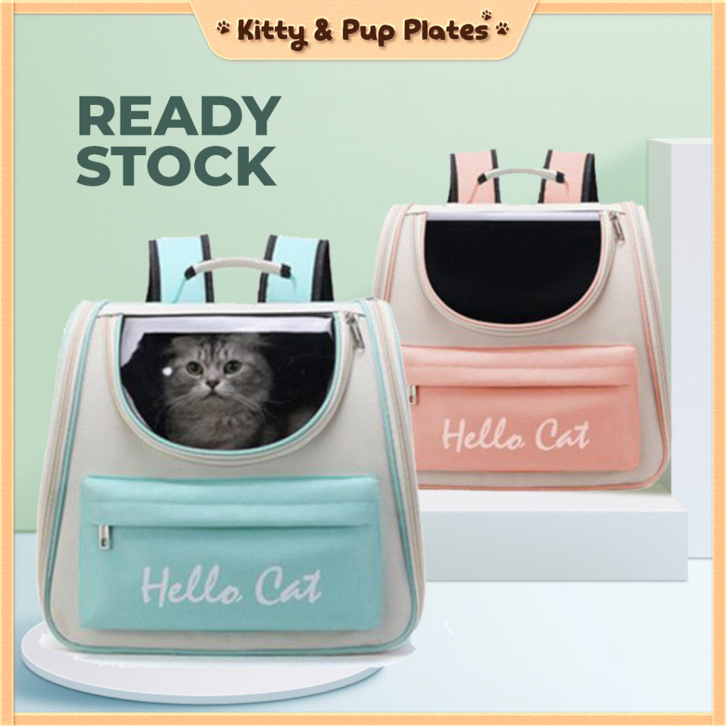 Portable Pet Cat Carrier Travel Backpack Breathable Mesh Design Large ...