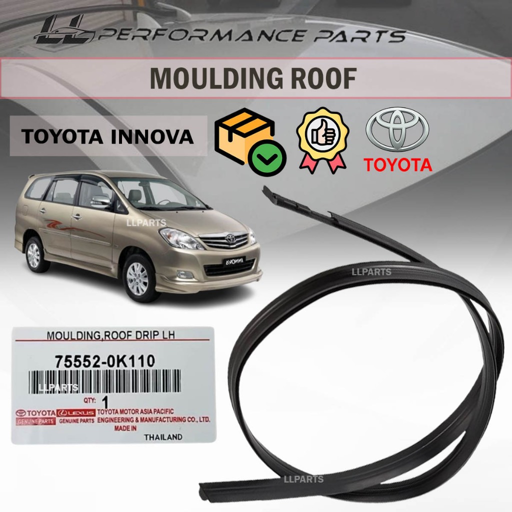 Original Toyota Innova 2005-2015 Roof Moulding Lining Rubber Outer ...