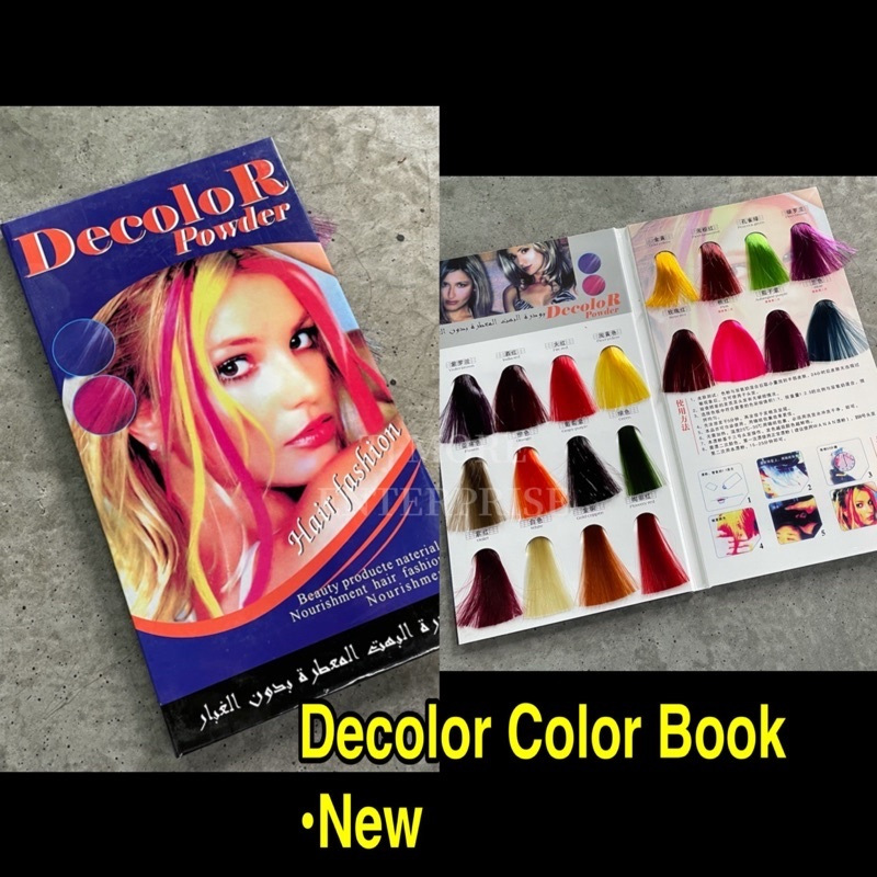 DECOLOR Hair Color Chart Catalogue Book Buku Warna Rambut | Shopee Malaysia