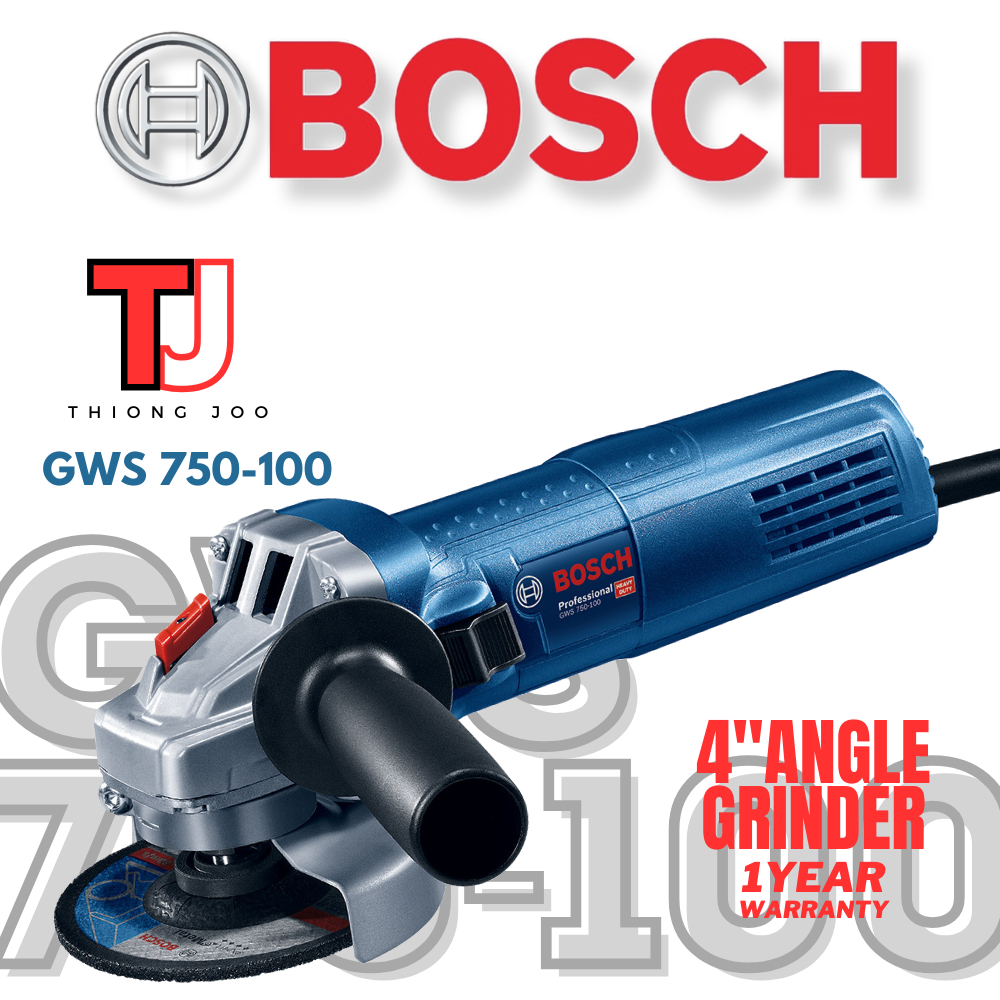 BOSCH GWS 750-100 ANGLE GRINDER | Shopee Malaysia
