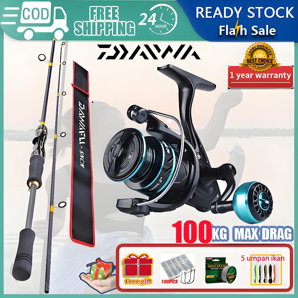 DAIWA Fishing Rod Set Combos DAIWA Reel Rod Joran Batang Pancing ...