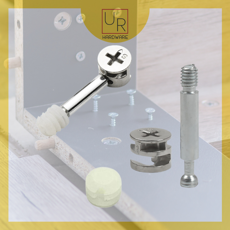 UR Hardware Minifix Screw 4set Housing Bolt Nut Knock down Connector ...