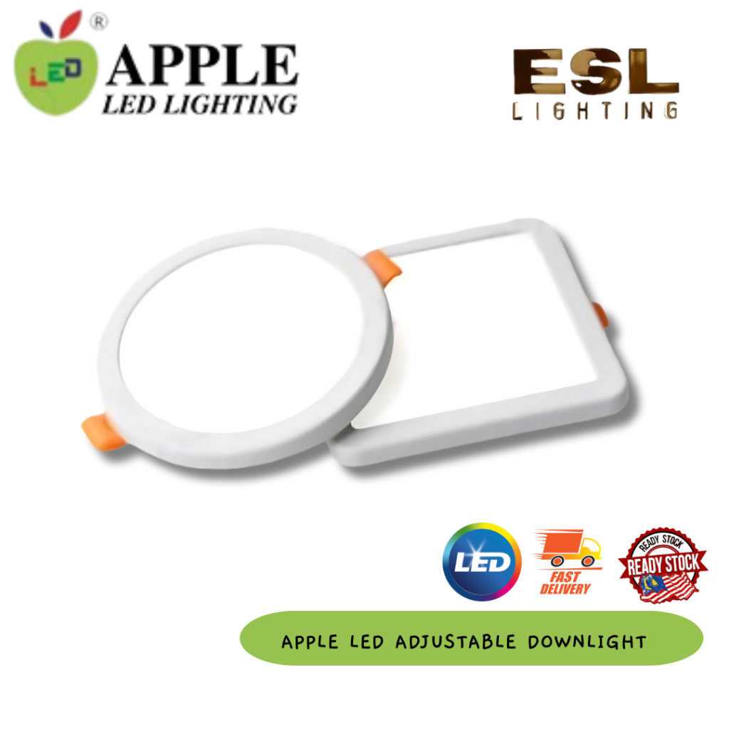 ESL LIGHTING APPLE LED Adjustable Downlight - 18W | Shopee Malaysia