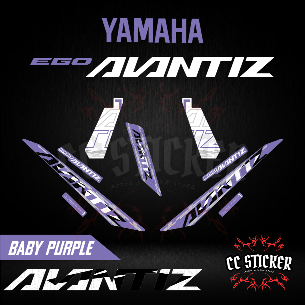 YAMAHA EGO AVANTIZ 125 | MOTOR STICKER STRIPE AEROX DESIGN CUSTOM BODY ...