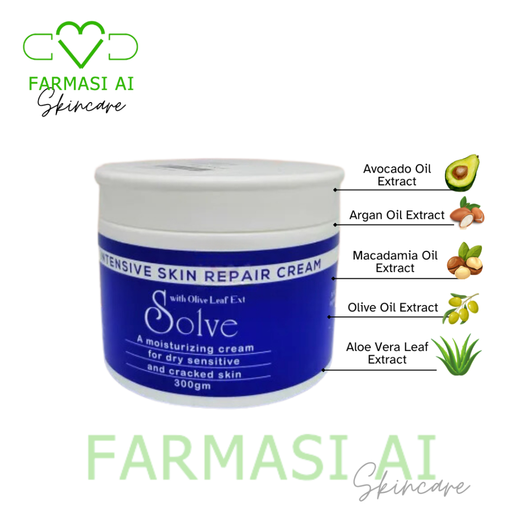 Solve Intensive Skin Repair Cream 300g (Exp: 09/2027) | Shopee Malaysia
