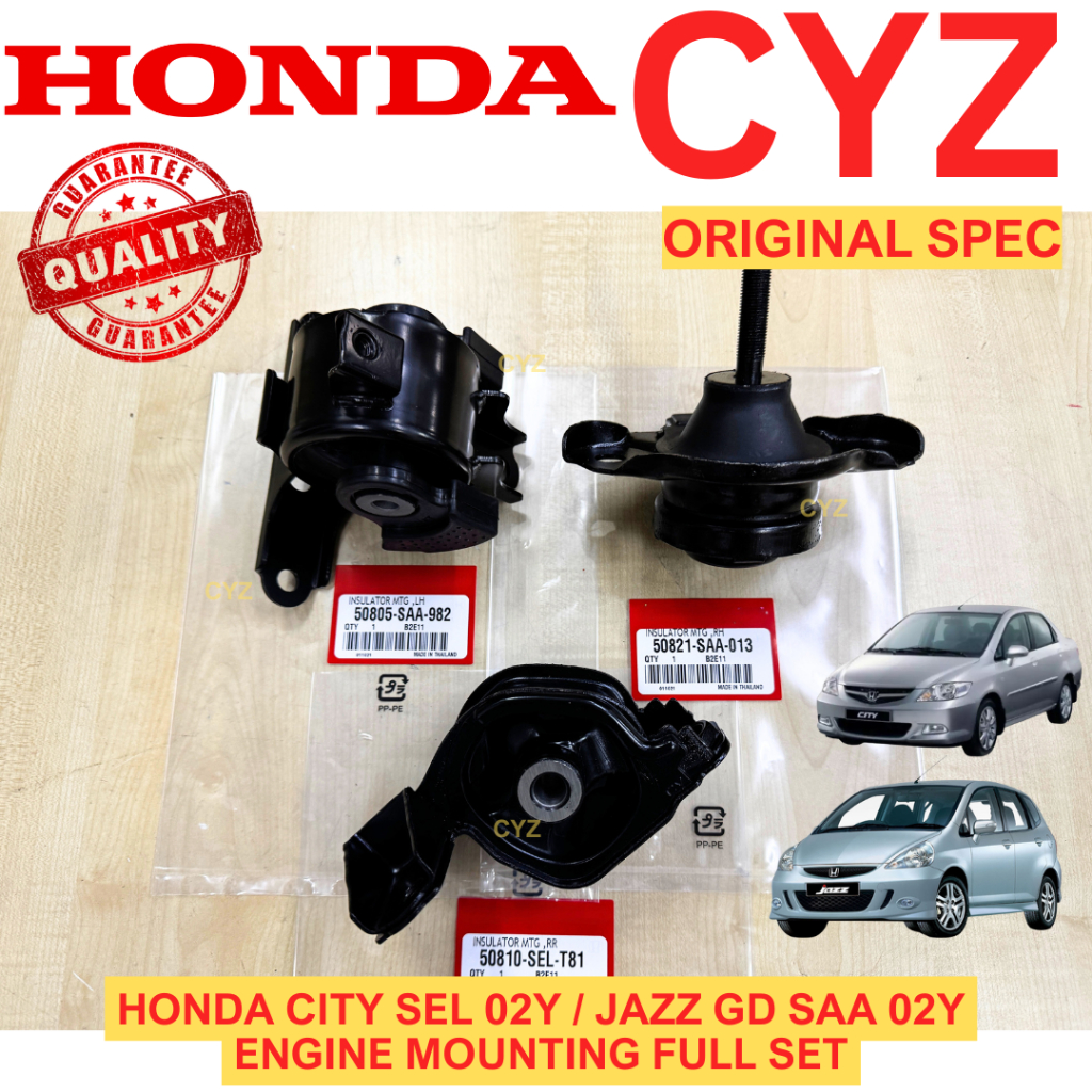 Engine Mounting Set Honda City SEL GD8, JAZZ SAA IDSI VTEC AUTO (HONDA ...