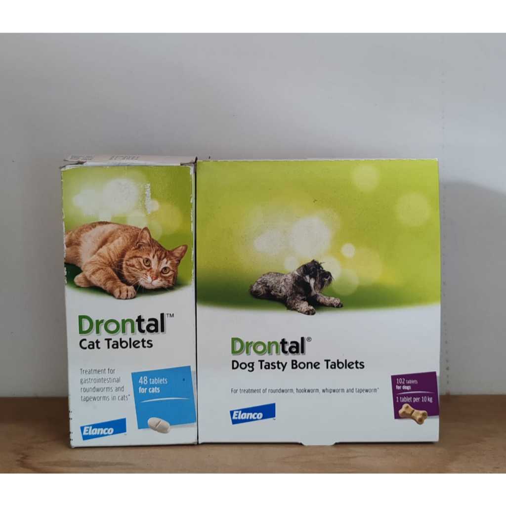 DRONTAL CAT TABLETS / DOG TASTY BONE TABLETS (1 PCS) | Shopee Malaysia