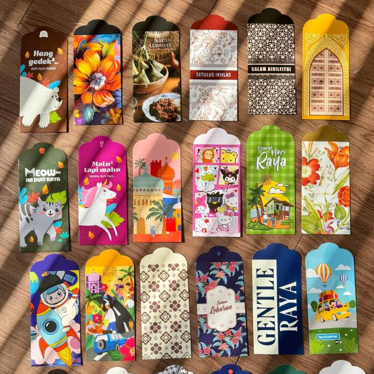 10pcs Sampul Duit Raya 2025 Murah Cantik Premium / Ramadan Design ...