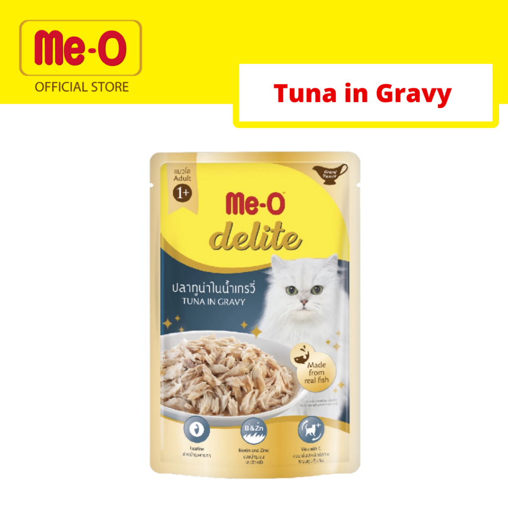 MeO Delite Premium Cat Pouch - Tuna in Gravy (70g) | Shopee Malaysia