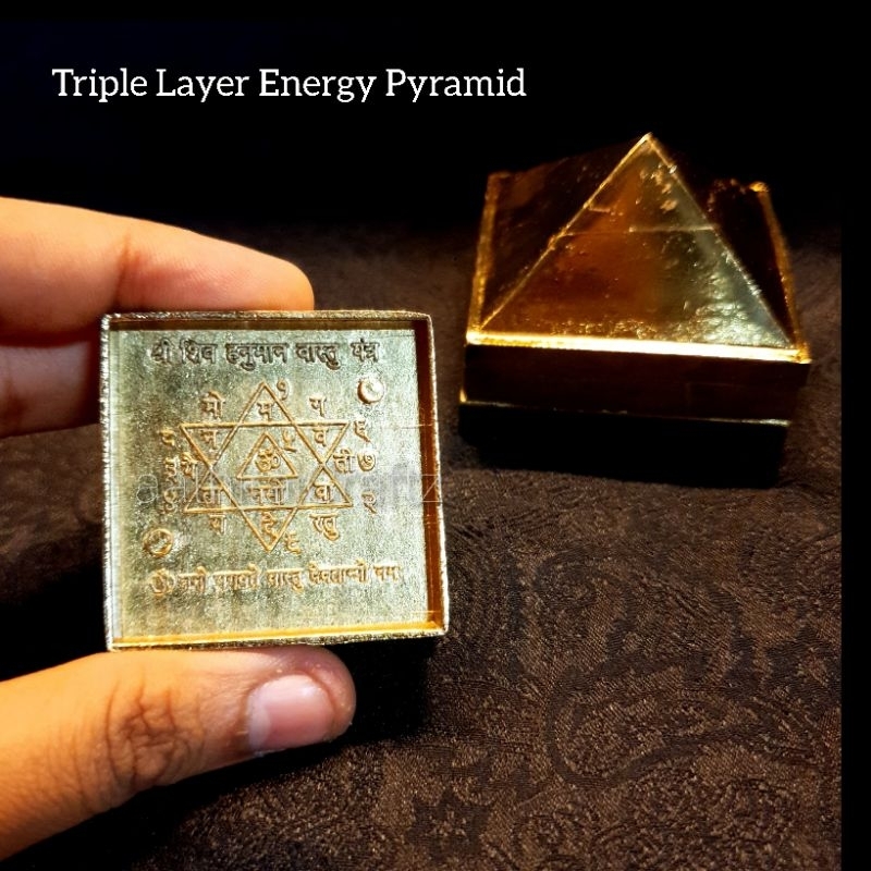Triple Layer Energy Pyramid - AluminiumThree Layer Pyramid | Shopee ...