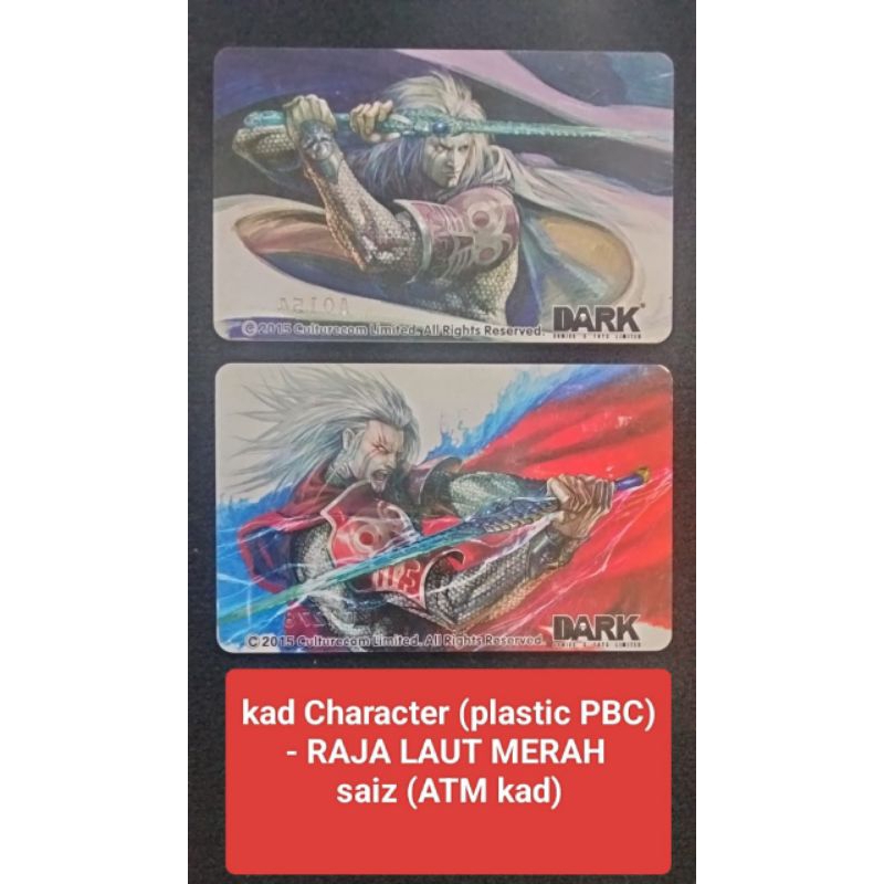 kad Character (plastic PBC) - RAJA LAUT MERAH | Shopee Malaysia