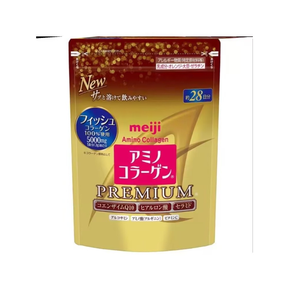 Meiji Amino Collagen Powder Premium 胶原蛋白粉末 196g 28 days-Healthy enterprise | Shopee Malaysia