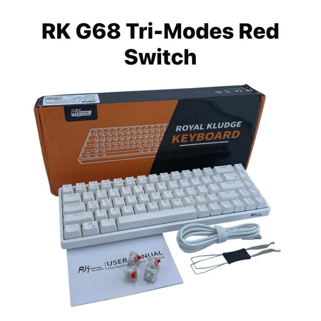 Stock Clearance!! Royal Kludge RK68-PLUS White Light 3 Modes Mechanical ...