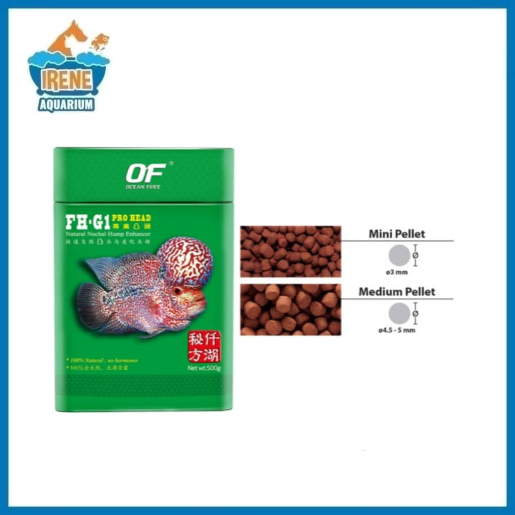 Ocean Free FH-G1 Natural Nuchal Hump Enhancer Mini Pellets 120gm | Shopee Malaysia