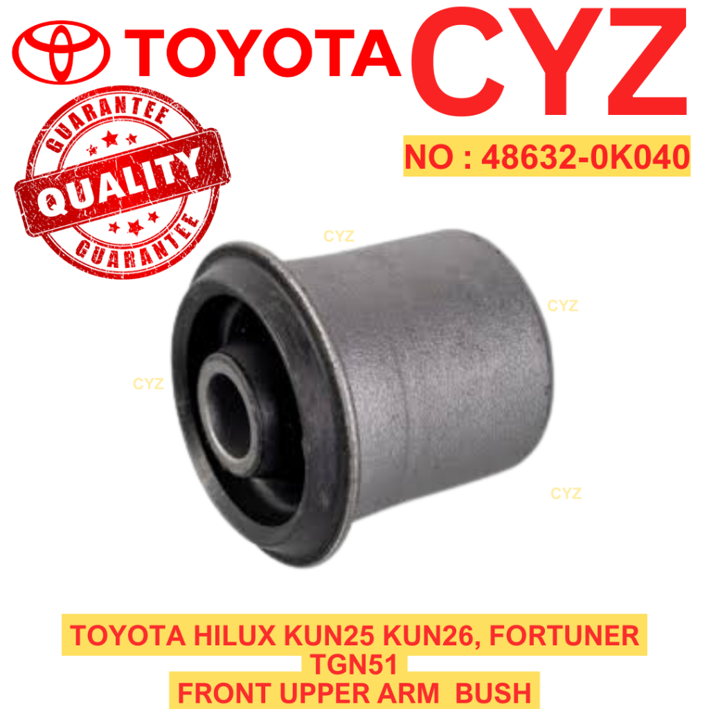 Front Upper Arm Bush TOYOTA HILUX KUN25 KUN26, FORTUNER TGN51 48632 ...