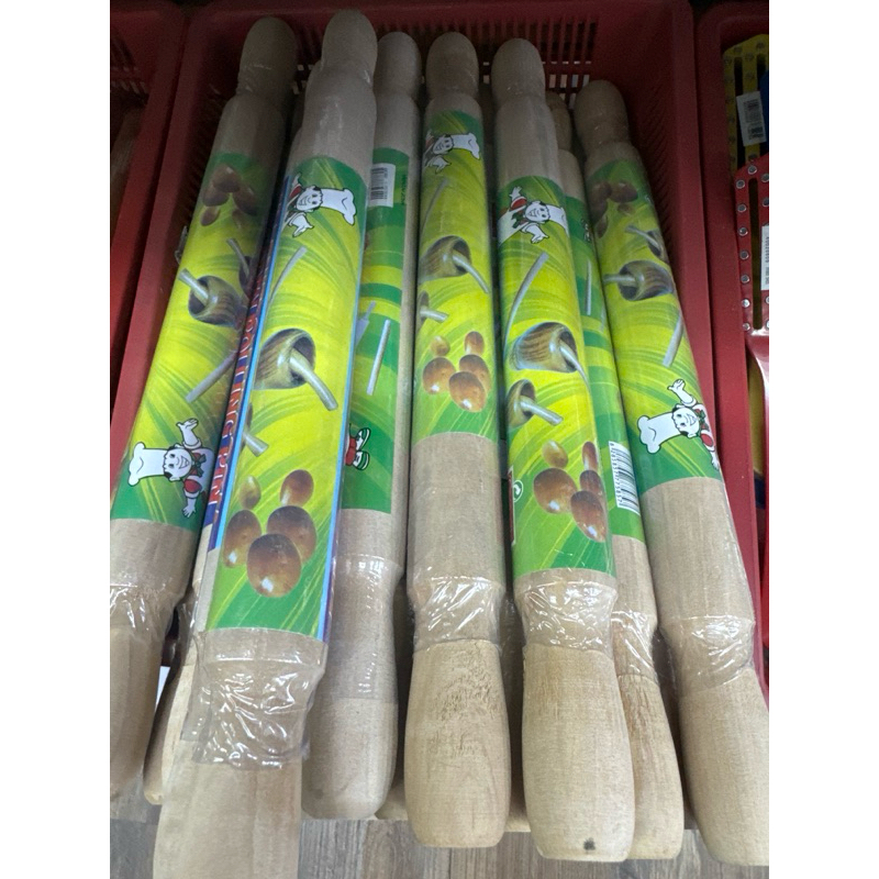 READY STOCK Wooden Rolling Pin/Kayu Penggolek Doh Adonan Tepung Pin ...
