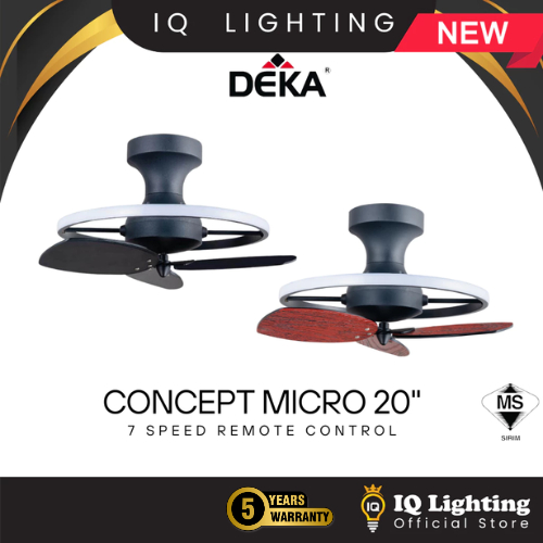 🔥NEW🔥 DEKA CONCEPT MICRO 20" 3 Blades DC Baby Fan with 7 Speeds Remote ...