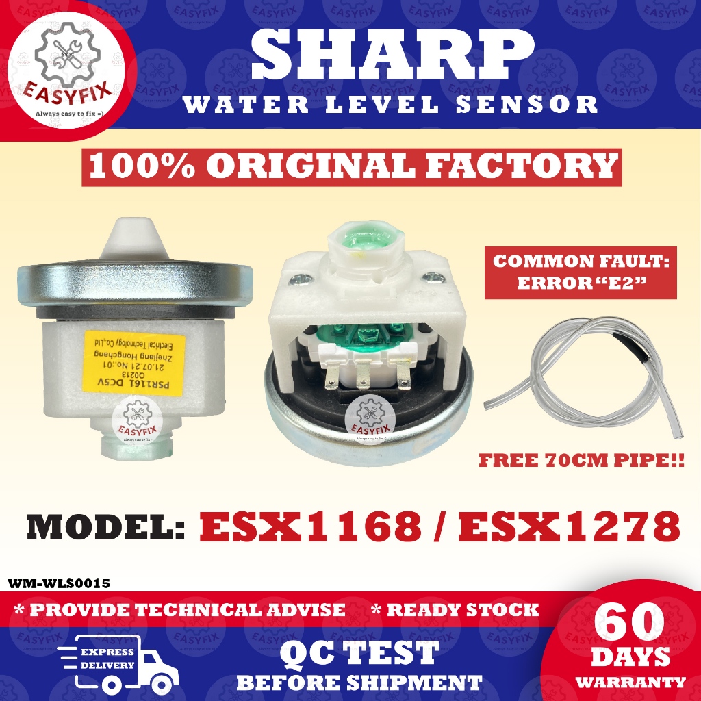 ESX1168 / ESX1278 SHARP WASHING MACHINE WATER LEVEL SENSOR (SENSOR ...