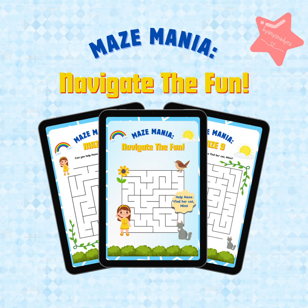 PDF Printable Maze Mania: Navigate The Fun! | Printable Worksheet ...