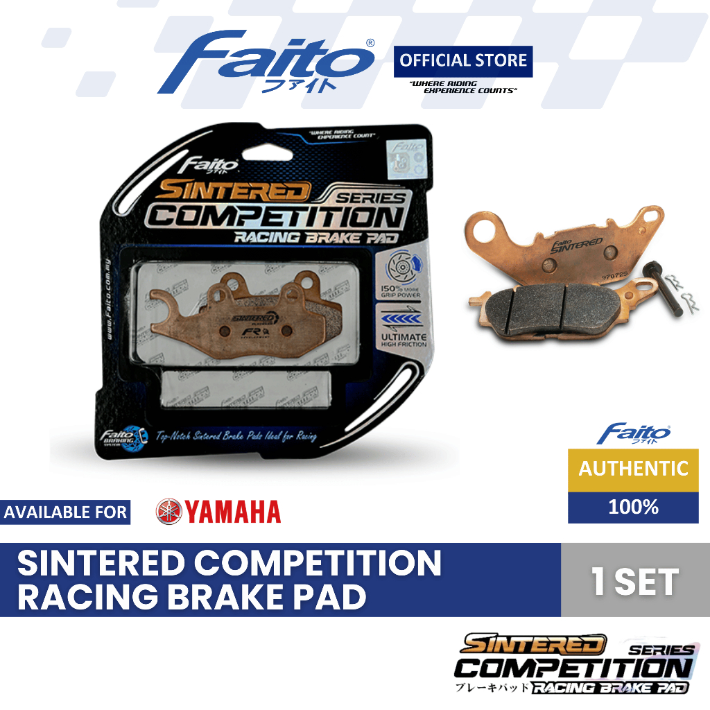 FAITO.OS Brake Pad SINTERED Racing Competition Series Brek Pad YAMAHA ...