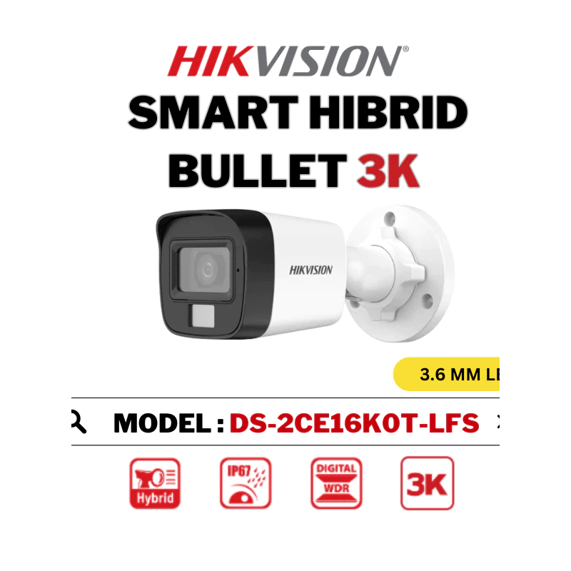 HIKVISION CCTV Outdoor Bullet Camera Full HD 1080P 4 In 1 TVI/AHD/CVI ...