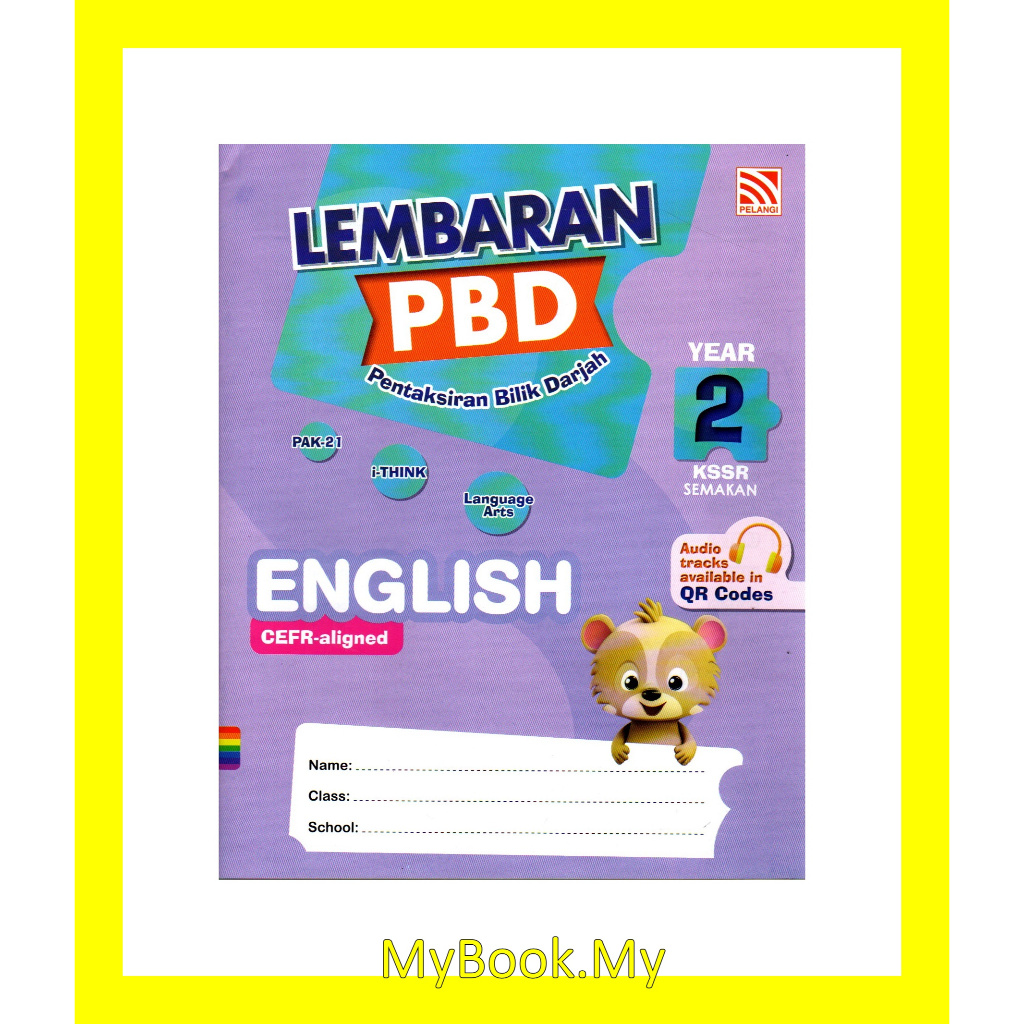 *BARU* MyB Buku Latihan : English Tahun 2 - Lembaran PBD Pentaksiran ...