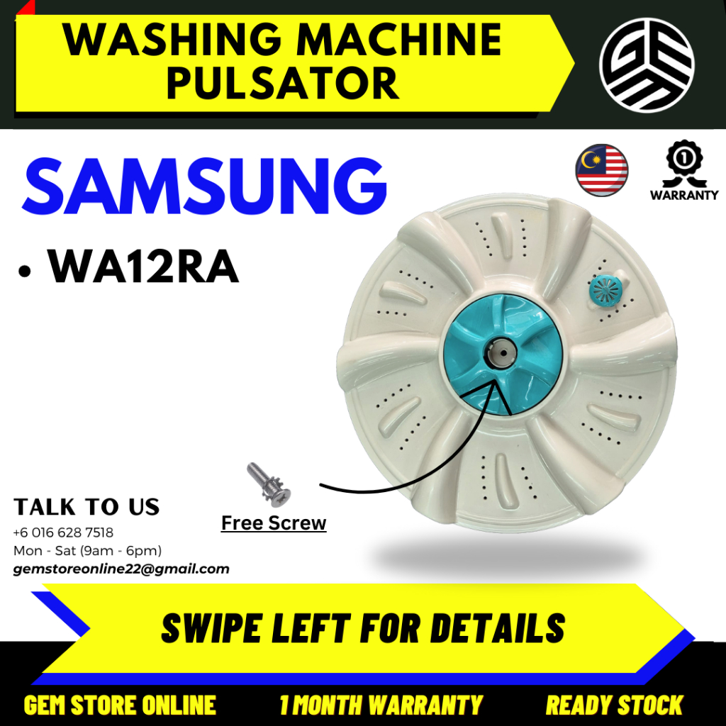 WA12RA SAMSUNG Washing Machine Pulsator / Pulsator Mesin Basuh ...