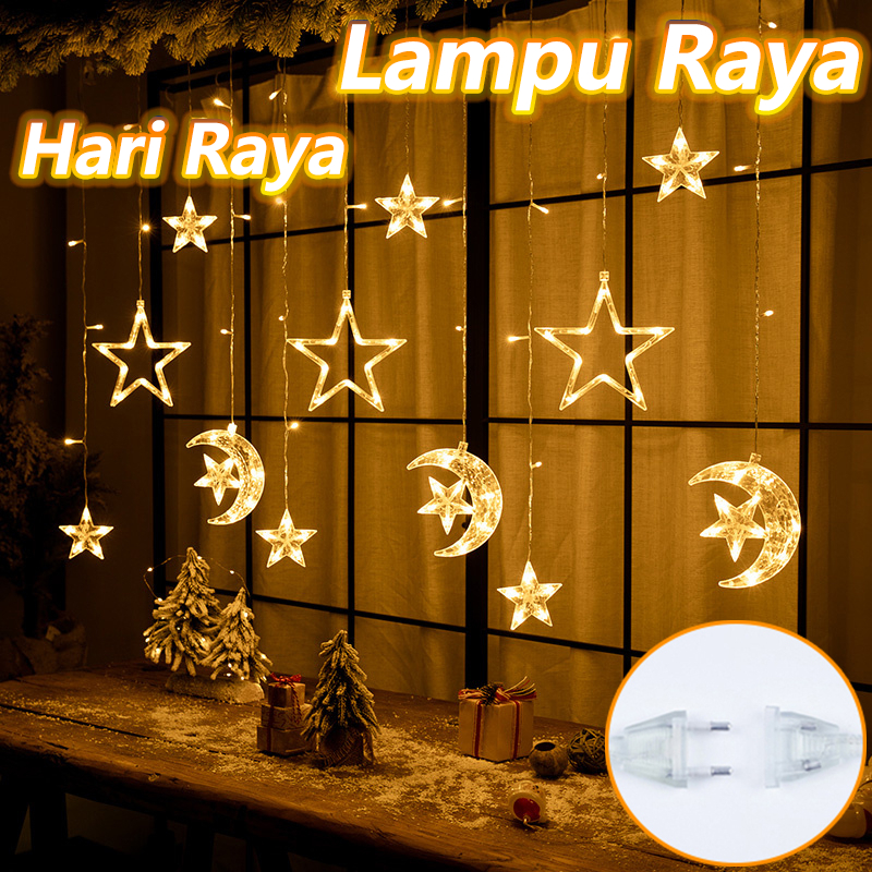 4M 138LED EID Light Lampu Raya Multicolor 8 Modes Fairy Lights Eid ...