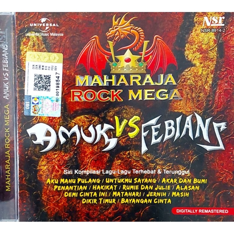 CD Lagu Amuk Vs Febians Maharaja Rock Mega | Shopee Malaysia